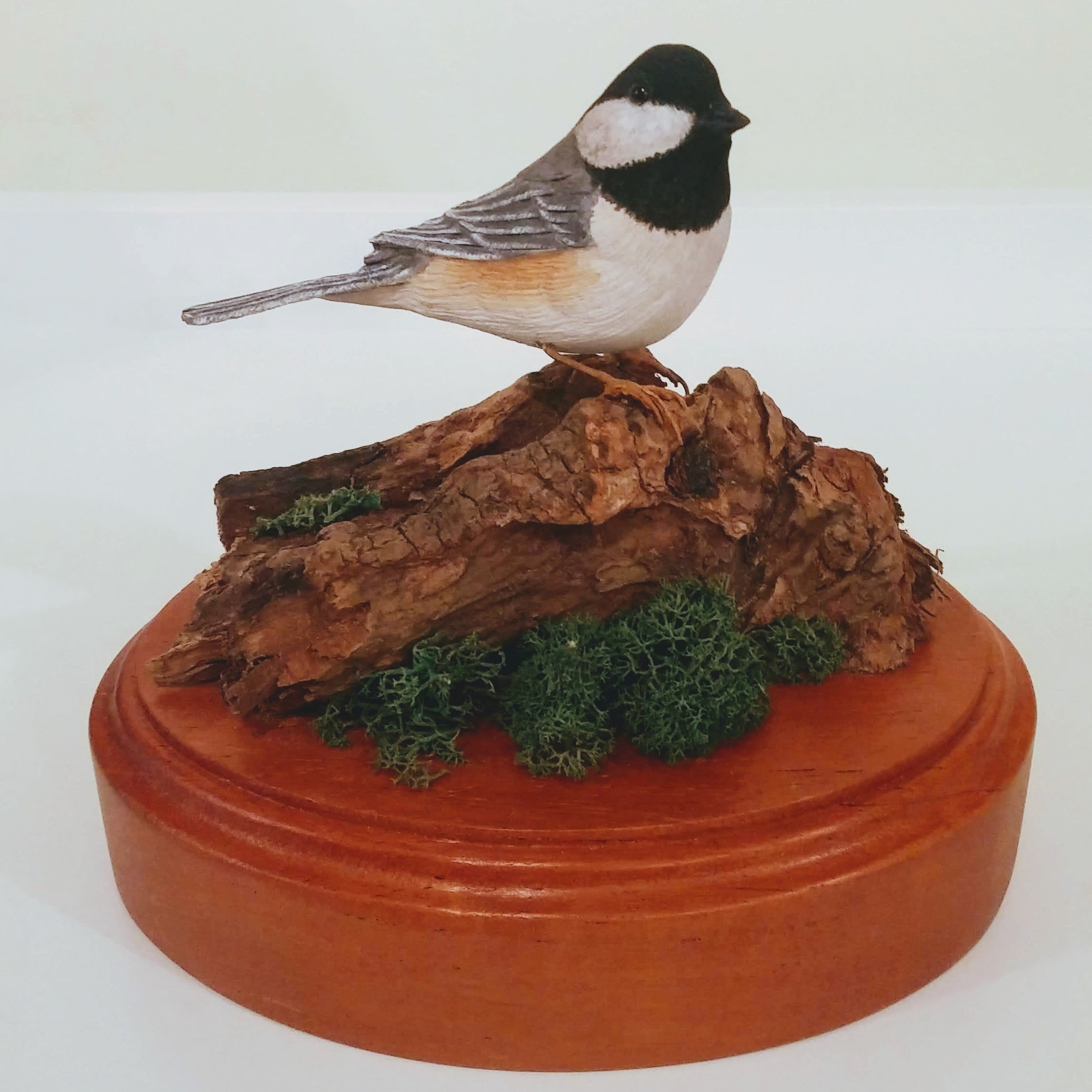 Handcarved Chick-a-dee Bird by Artist Frank Rauscher | GREEN WOLF 4O1O ...